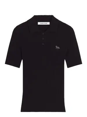 Maison Kitsuné Polo With Logo - Black