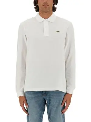 Lacoste Polo With Logo - White