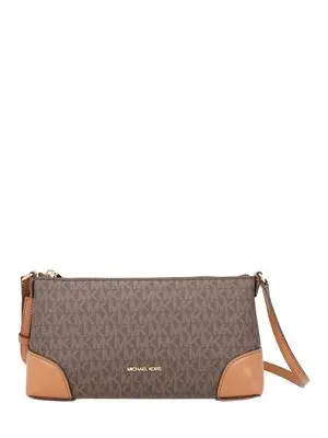 Michael Kors Logo Shoulder Bag - Brown