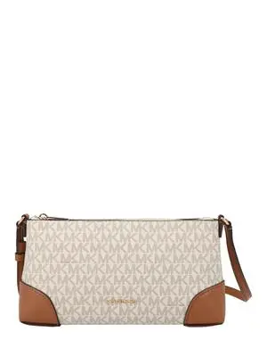 Michael Kors Shoulder Bag With Logo - Beige