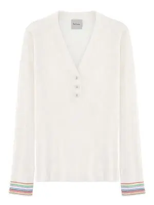 Paul Smith V-neck Sweater - White