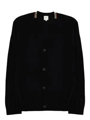 Paul Smith Signature Stripe Cardigan - Black