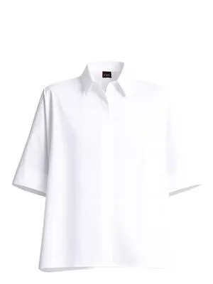 FAY Stretch Poplin Shirt - White