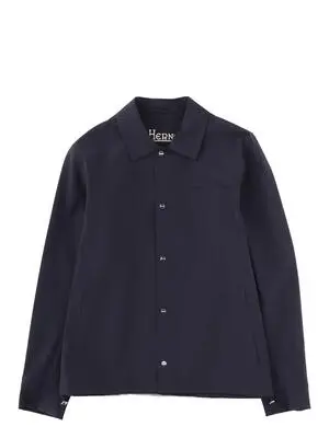 Herno Jacket With Logo - Blue