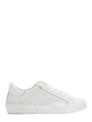 DOLCEVITA Zina Low Top Sneakers - White Perforated Leather