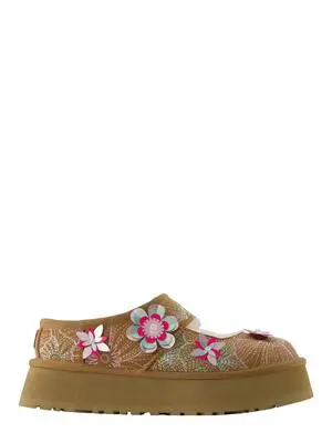 UGG Bea Mary Jane Meadow Slides Brown