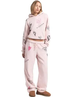 SKIMS Cotton Fleece Classic Hoodie Sketch - Barely Pink Angel