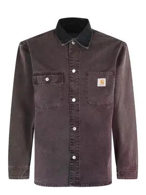 Carhartt Work In Progress Mitch Corduroy-collar Shirt Jacket - Brown