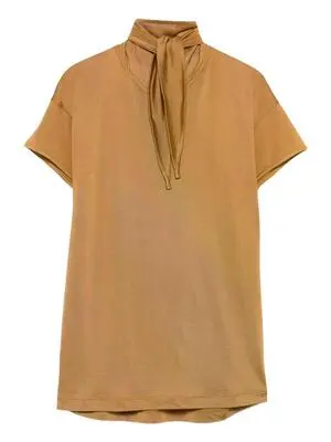 LEMAIRE Tie-Neck Short-Sleeve T-Shirt