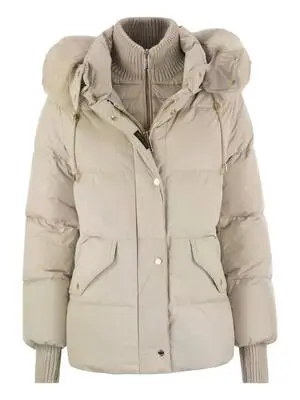 MOORER Quilted Jacket - Neutrals
