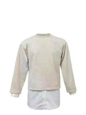 Loewe Shirt-hem Sweatshirt - Neutrals