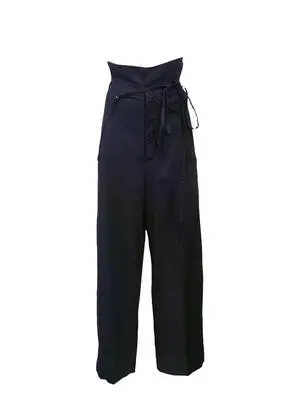 Jacquemus Novio Woven Wide-leg Trousers - Blue