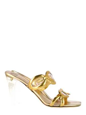 Valentino Garavani 1967 Chain-detail Mules - Gold