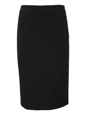 THE ROW Midi Pencil Skirt With Zip Fastening - Black