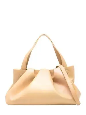 THEMOIRE Athena Gathered Tote Bag - Neutrals