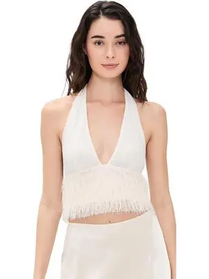 Bec & Bridge Finley Halter Top - White