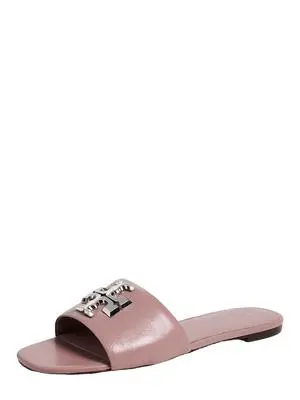 Tory Burch Eleanor Slides - Light Mauve/silver