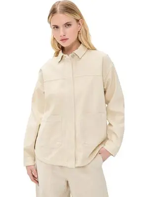 Z SUPPLY Canvas Shirt Jacket With Patch Pockets
