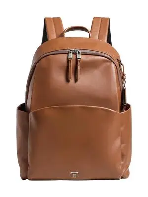 Tumi Leather Laptop Backpack - Sienna