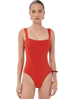 Staud Adelaide One Piece - Flame