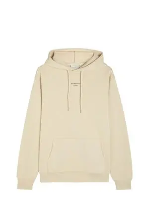 Drole De Monsieur Nfpm Printed Hooded Cotton Sweatshirt - Beige