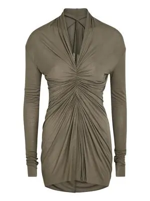 Rick Owens Radiance Ruched Jersey Top - Light Brown