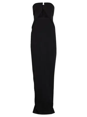 Rick Owens Cut-out Crepe Gown - Black