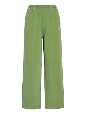 American Vintage Logo-print Cotton Sweatpants - Light Green