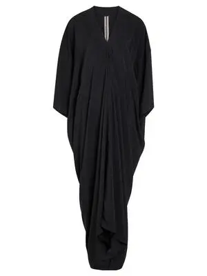 Rick Owens Crepe Maxi Dress - Black