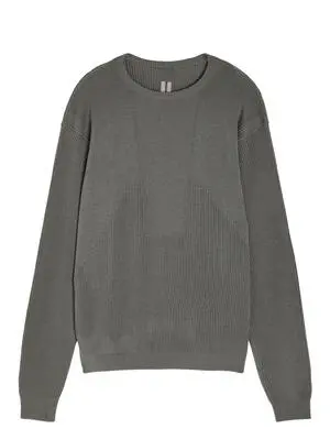 Rick Owens Ribbed Wool Jumper - Brown