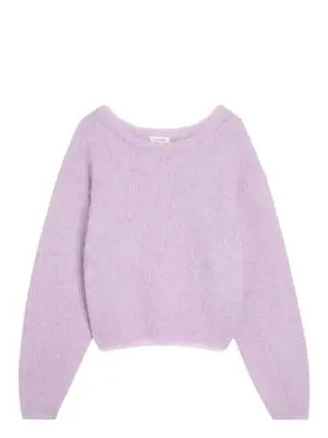 American Vintage Niby Brushed Alpaca-blend Jumper - Pink