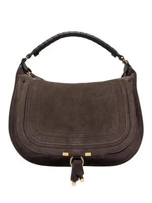 Chloé Marcie Medium Shoulder Bag - Dark Brown