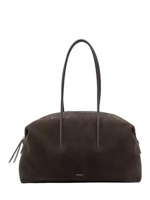 DEMELLIER The Stockholm Suede Tote Bag - Dark Brown