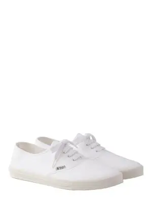 Prada Drill Fabric Sneakers - White
