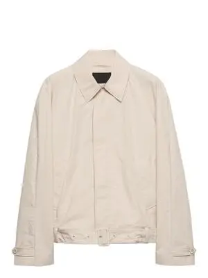 Prada Cotton Jacket Chalk White