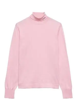 Prada Cotton Turtleneck Sweater - Pink