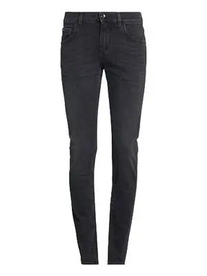 Dolce & Gabbana Skinny Jeans With Logo - Black