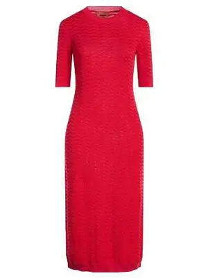 Missoni Midi Intarsia-knit Bodycon Dress - Pink