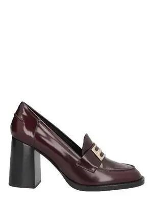 Victoria Beckham Loafers In Calfskin Leather - Red