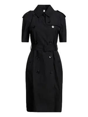Burberry Cotton Blend Trench Coat - Black