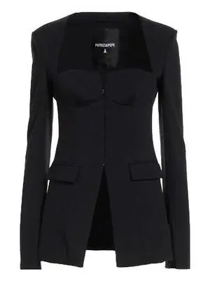 Patrizia Pepe Jacket In Jersey - Black