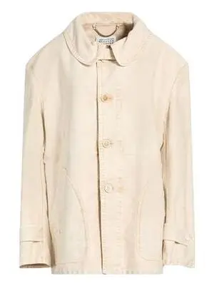 MAISON MARGIELA Woven Cotton Jacket - White