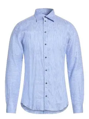 Dolce & Gabbana Gold Shirt Azure Size Linen, Cotton - Blue