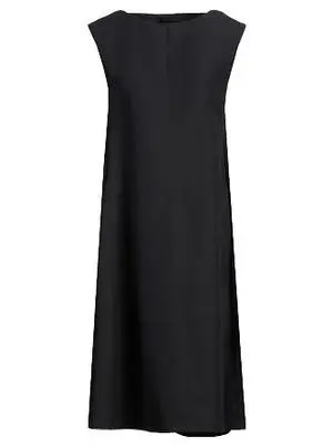 Marni Cotton Midi Flared Dress - Black
