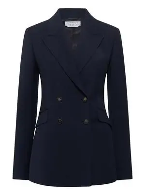 Gabriela Hearst Stephanie Sportswear Wool Blazer - Dark Navy