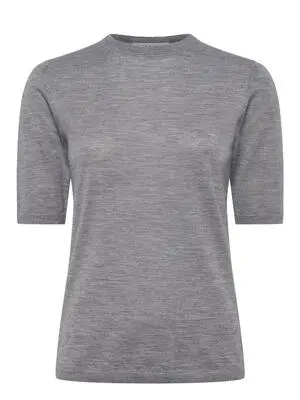 Gabriela Hearst Brunner Knit T-shirt - Heather Grey