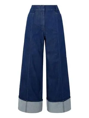 Another Tomorrow Organic High-rise Wide-leg Jeans - Blue