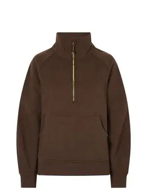 Lululemon Scuba Oversized Funnel-neck Half-zip Sweatshirt - Brown
