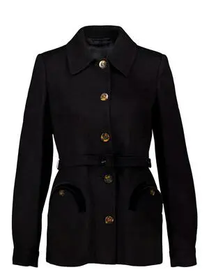 BLAZÉ MILANO Luna Belted Jacket - Black