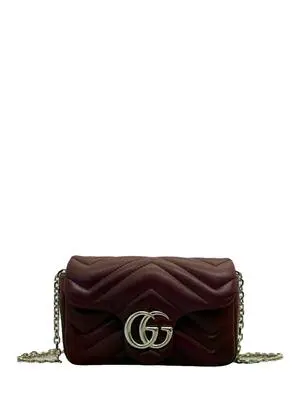 Gucci Gg Marmont Mini Shoulder Bag - Brown
